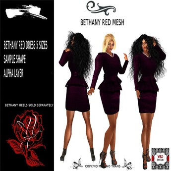 Second Life Marketplace - BETHANY- RED