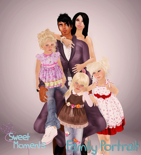 Second Life Marketplace - Family Poses: *Sweet Moments* - Family Portrait