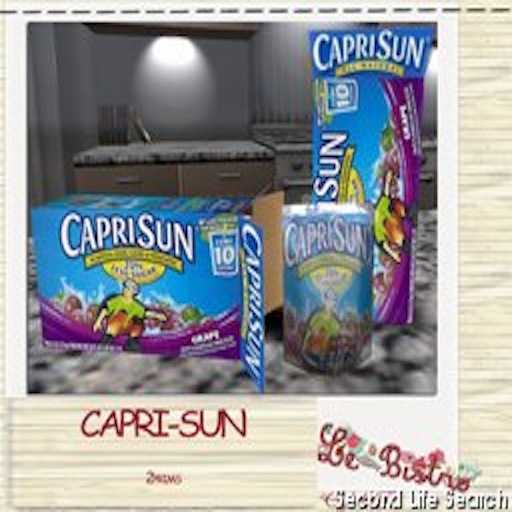 Second Life Marketplace - Le Bistro - Le Bistro - Capri Sun Box (Grape)