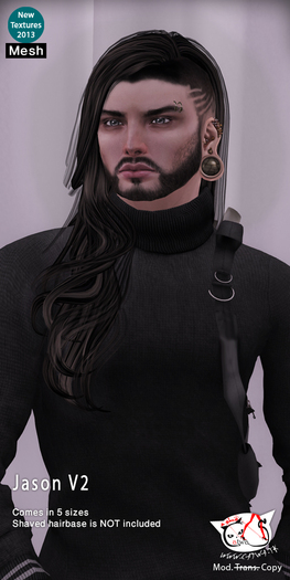 Second Life Marketplace - ^;^CaTwA^;^ Mesh Jason V2 Hair [ALL]