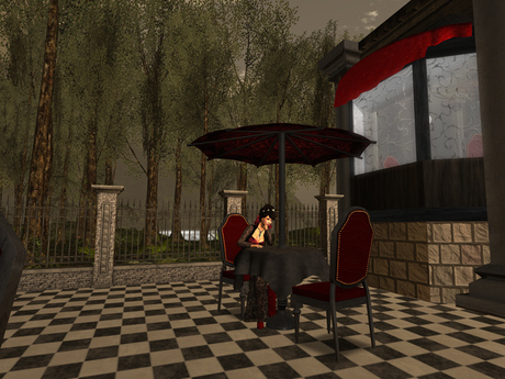 Second Life Marketplace - Outdoor Gothic Cafe Dining Table