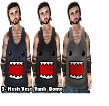 Second Life Marketplace - AnDreChi - DOMO - Mesh_Men's Vest Tank top ...