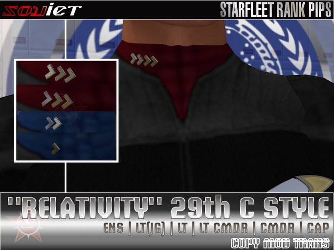 Second Life Marketplace - Starfleet 29th Century Rank Pips