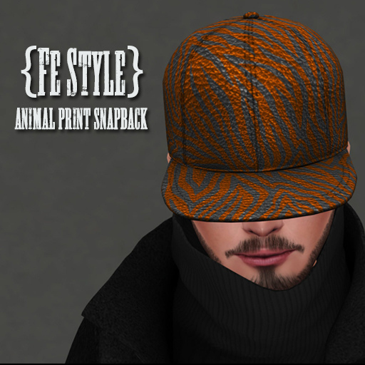 Second Life Marketplace - ::Fe Style:: Animal Print Snapback V.3 {wear me}