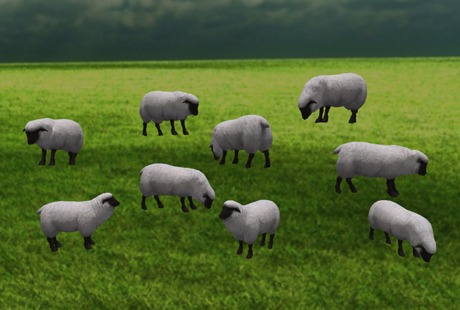 Second Life Marketplace - Black Face Sheep Pack - Mesh - Full Perm
