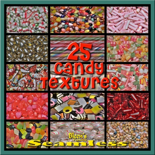 Second Life Marketplace - 25 CANDY TEXTURES SEAMLESS VOL.1