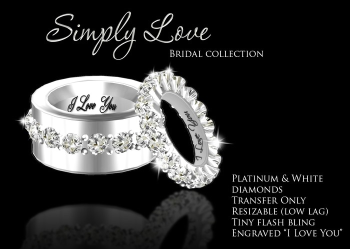 Second Life Marketplace - Exquisite Simply Love Bridal Set Platinum