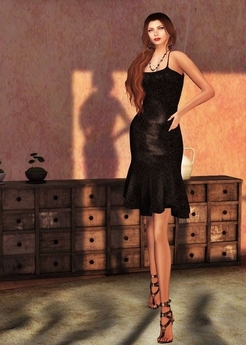 Second Life Marketplace - +HONEY+M008*Mesh Cocktail dress(purple)