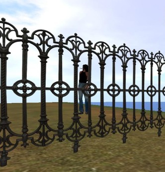 Second Life Marketplace - Gothic Iron Fence Gothic Fence Decorative ...