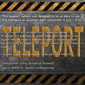 Second Life Marketplace - Teleporter, Multiporter, long distance, up to ...
