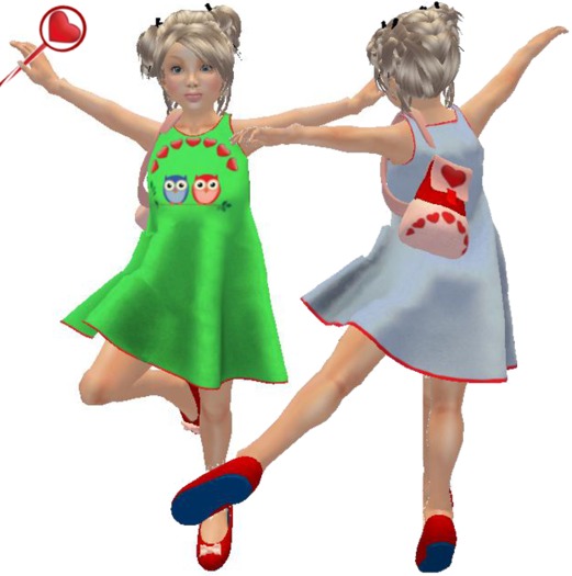 Second Life Marketplace - LITTLE GIRL - LOVELY OUTFIT 2 COLORS