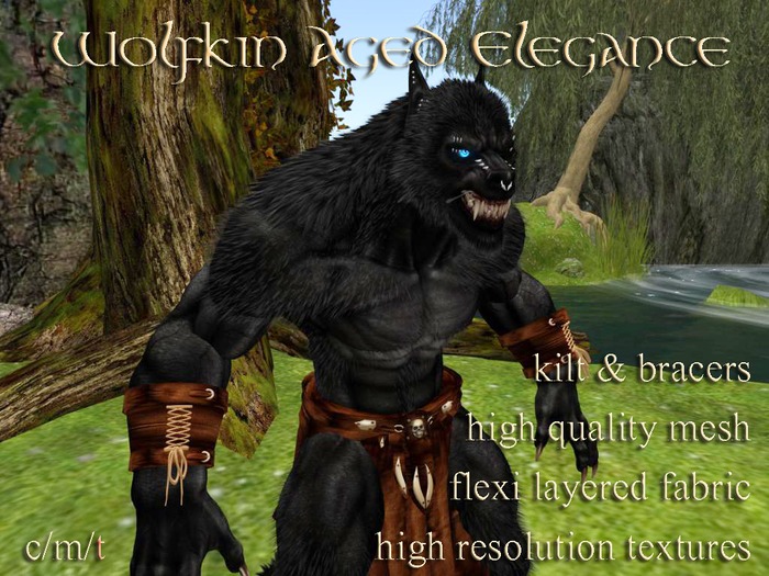 Second Life Marketplace - Wolfkin Aged Elegance Set