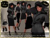 Second Life Marketplace - *N & B Design* Mesh Coat Outfit "Lulea" (dark grey)