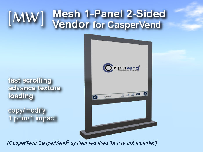 Second Life Marketplace - [MW] Mesh 1-impact 2-sided Stand Vendor for ...