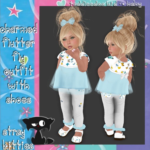 Second Life Marketplace - Stray Kitties - Charmed Flutterfly Outfit-TD ...