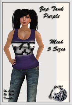 Second Life Marketplace - *SA* Purple Zap Tank -Mesh