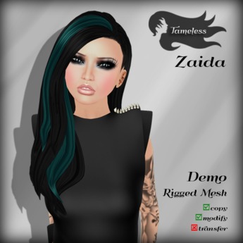 Second Life Marketplace - *NEW RELEASE* Tameless Hair Zaida (MESH) - DEMO