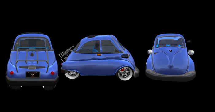 Second Life Marketplace - Issy the blue bubble car