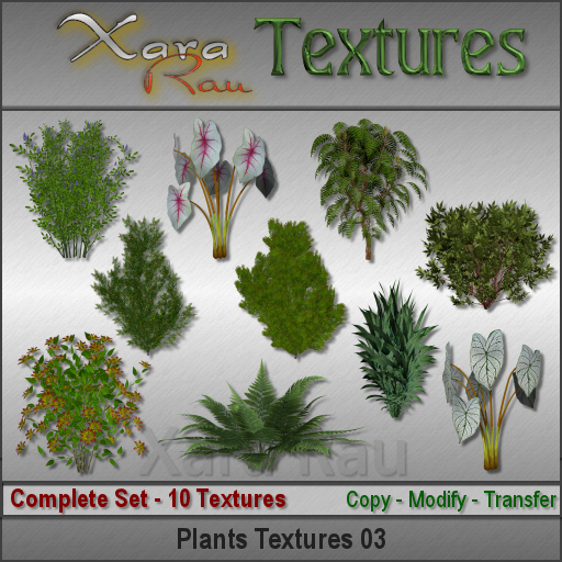 Second Life Marketplace - XR Textures - Plants 03 by Xara Rau