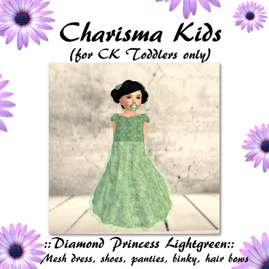 Second Life Marketplace - Charisma Kids ::Diamond Princess Lightgreen:: BOX