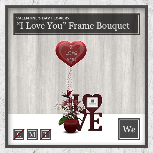 Second Life Marketplace - "I Love You" Frame Bouquet