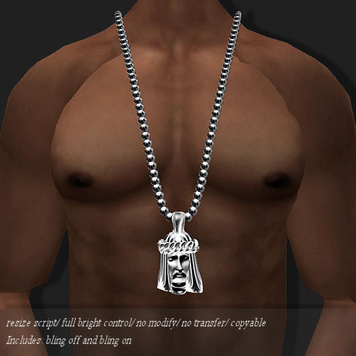 Second Life Marketplace - CHAIN JESUS PLATINUM -RYCA-