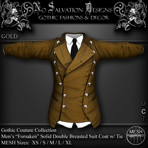 Second Life Marketplace - [[NS]] No Salvation Designs *MESH* Men's ...