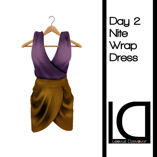 Second Life Marketplace - [[LD]] Major: Day 2 Nite Wrap Dress Rhapsody ...