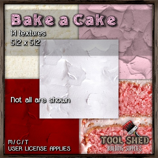 Second Life Marketplace - Tool Shed - Bake a Cake Textures
