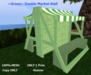 Second Life Marketplace - Green 1 Prim Double Market Stall -MESH