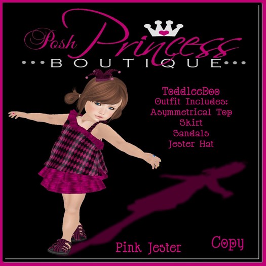 Second Life Marketplace - PPB Pink Jester Outfit (Open) (Toddolee-Doo ...