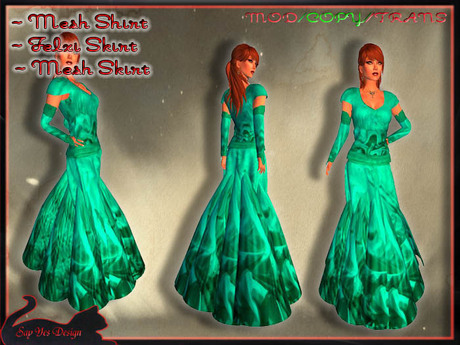 Second Life Marketplace - *SY* Lady in green [Nr. 1480 Parcel]
