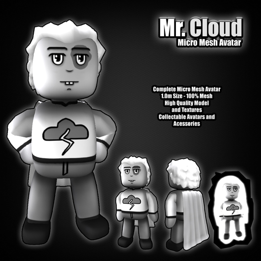 Second Life Marketplace - [LR]Tuli Koko - Mr. Cloud - Micro Mesh Avatar ...