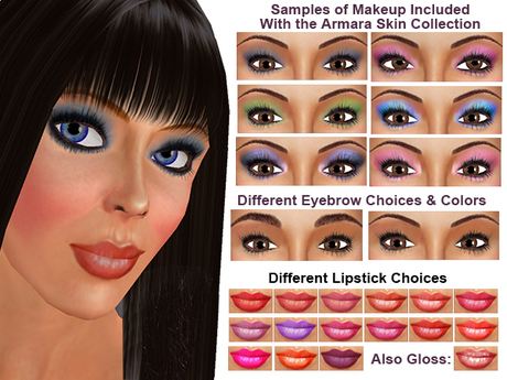 Second Life Marketplace - Amara Skin SUPER Pack: ON SALE! 65 Women's ...
