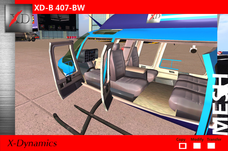 Second Life Marketplace - XD-B407 BW Helicopter Boxed V2