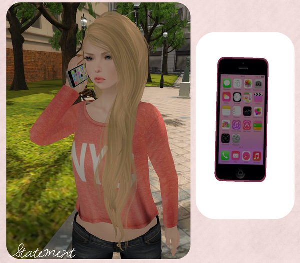 Second Life Marketplace - Smartphone W/Phone Hold (Pink)