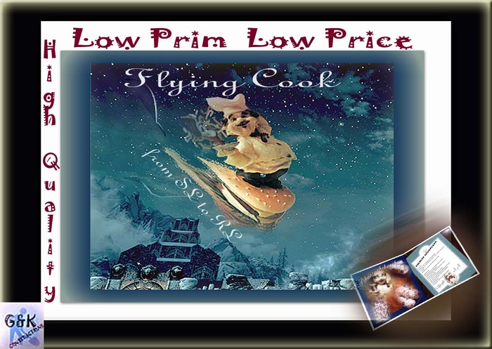 Second Life Marketplace - G&K BOOK FLYING COOK with recipe