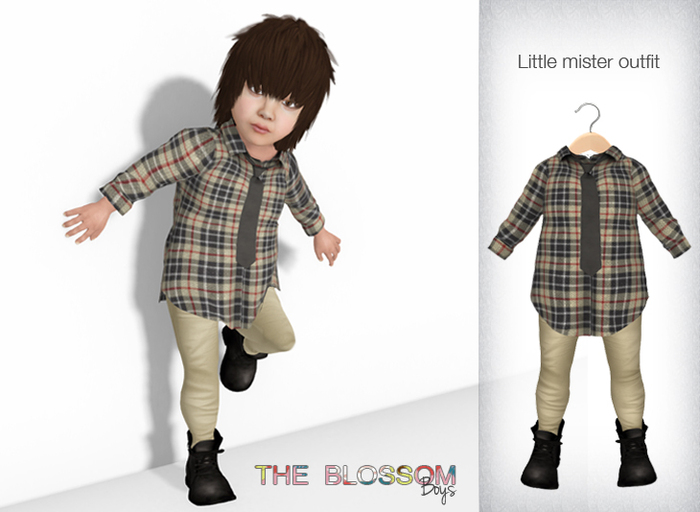 Second Life Marketplace - .The Blossom. BOYS Little mister outfit ...