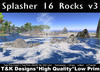 Second Life Marketplace - Splasher 16 Rocks v3 Grey (30x30) 2 Prims ...