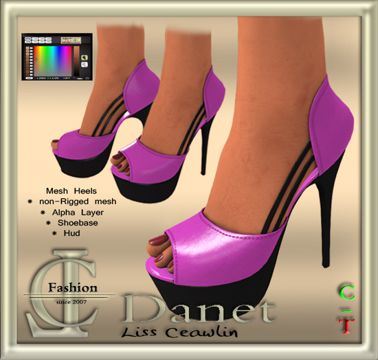 Second Life Marketplace - .:LC:. Danet Mesh Heels with Hud - pink