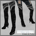 Second Life Marketplace - ~Song~ Gothic Bat Boot Spats High Heels *Mesh*