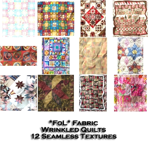 Second Life Marketplace - *FoL* Textures - Quilts, Rumpled (Seamless)