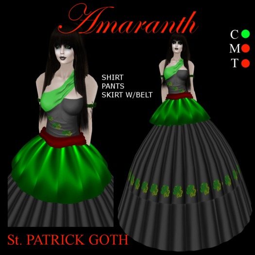 Second Life Marketplace - AMARANTH - St. Patrick Goth