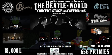 Second Life Marketplace - The Beatles - The Beatle-World Stage Box