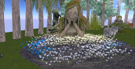 Second Life Marketplace - Crying girl Statue with sit annimations