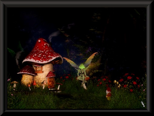 Second Life Marketplace The Pixie And The Gnome Framed