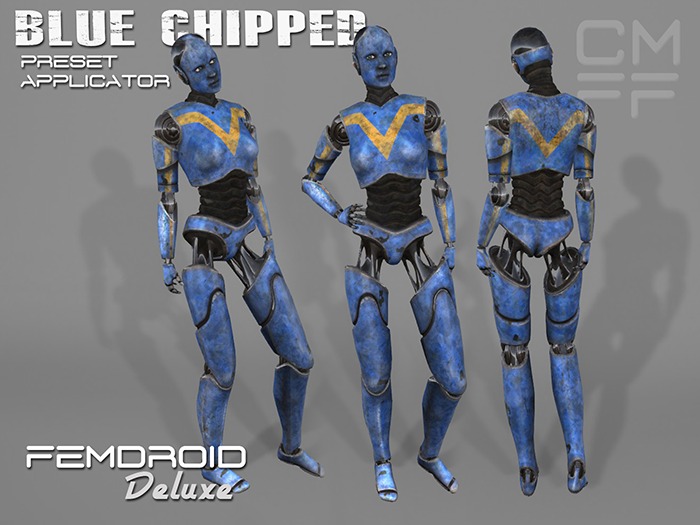 Second Life Marketplace - CMFF FemDroid Deluxe Preset Applicator "Blue ...
