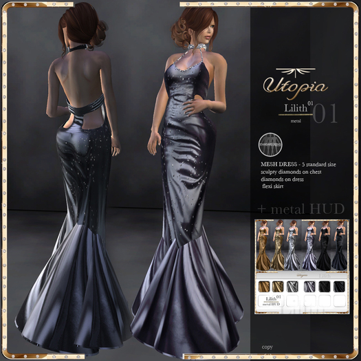 Second Life Marketplace - Utopia Lilith metal 01