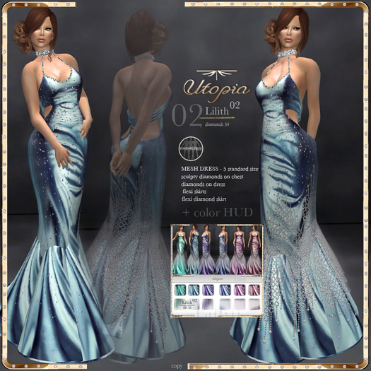 Second Life Marketplace - Utopia Lilith metal 02 diamonds