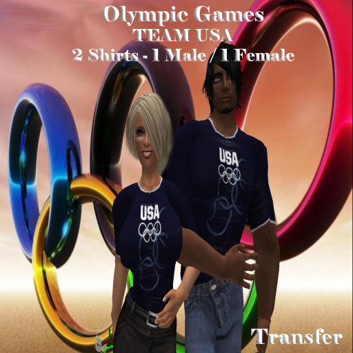 Second Life Marketplace - FREE 2 Team USA Olympic Games - Rings Shirts ...